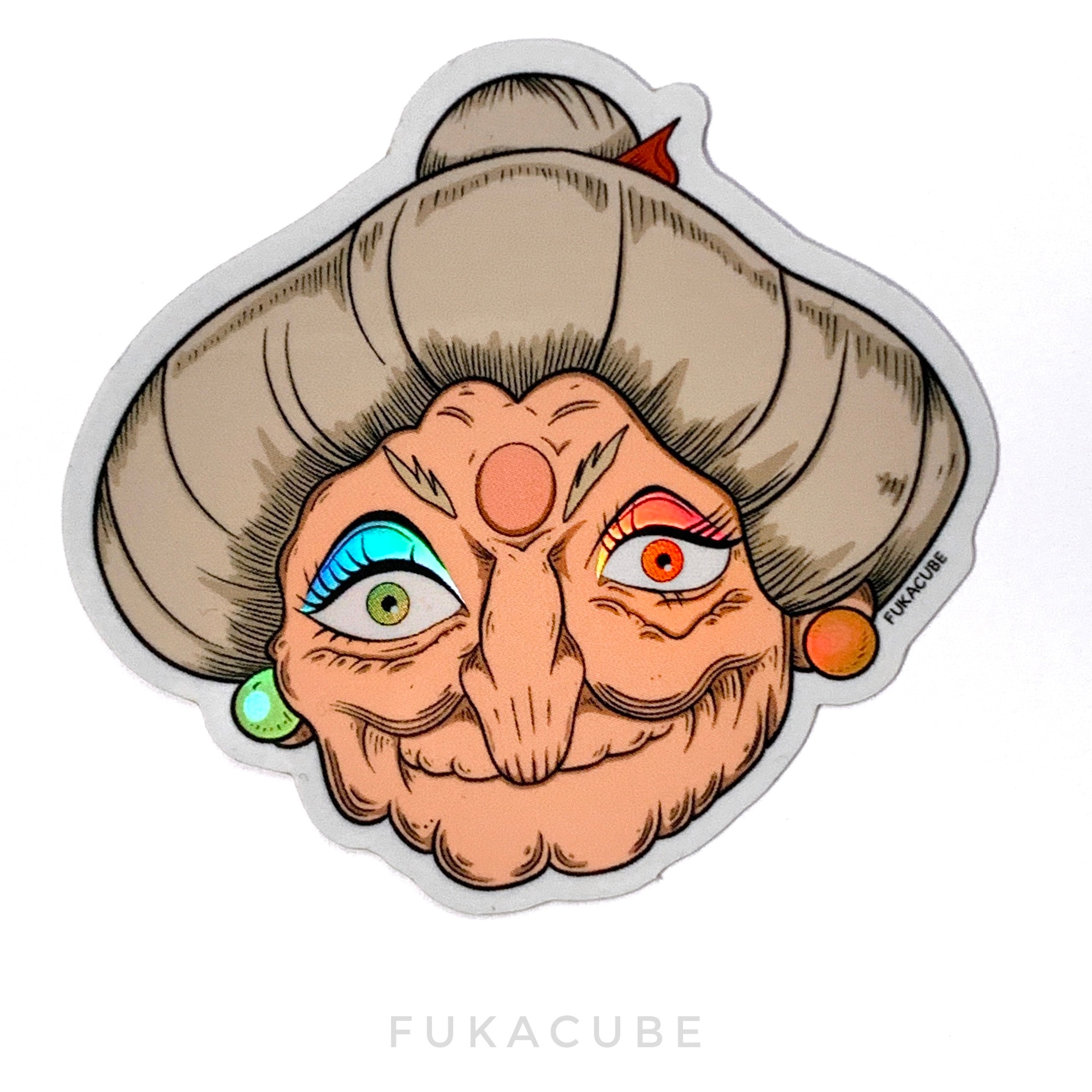 Inspired - Yubaba - Holographic Sticker - Etsy