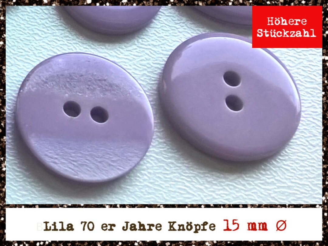 Purple Melamine Buttons - Etsy