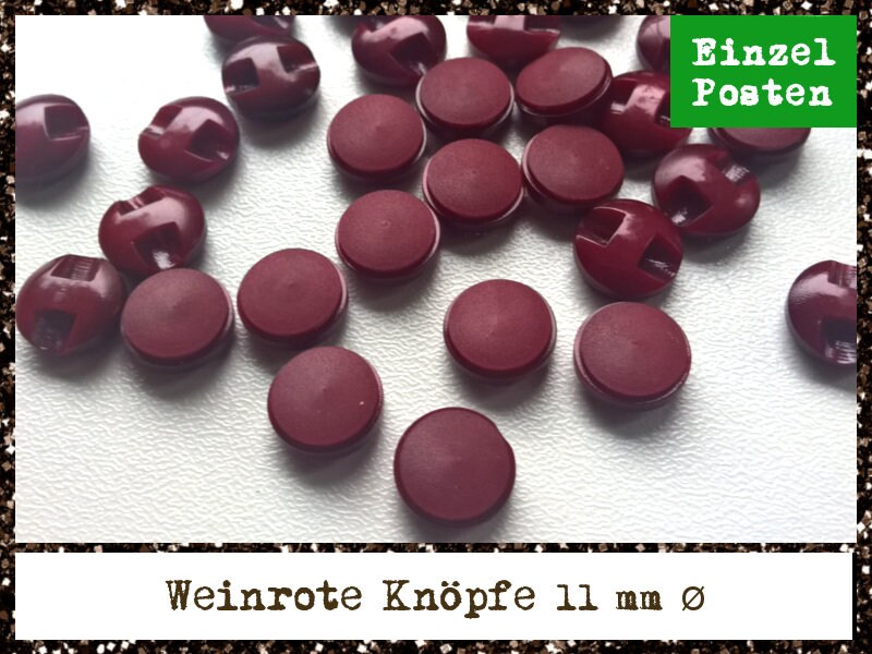 Wine-red Bridge Buttons - Etsy