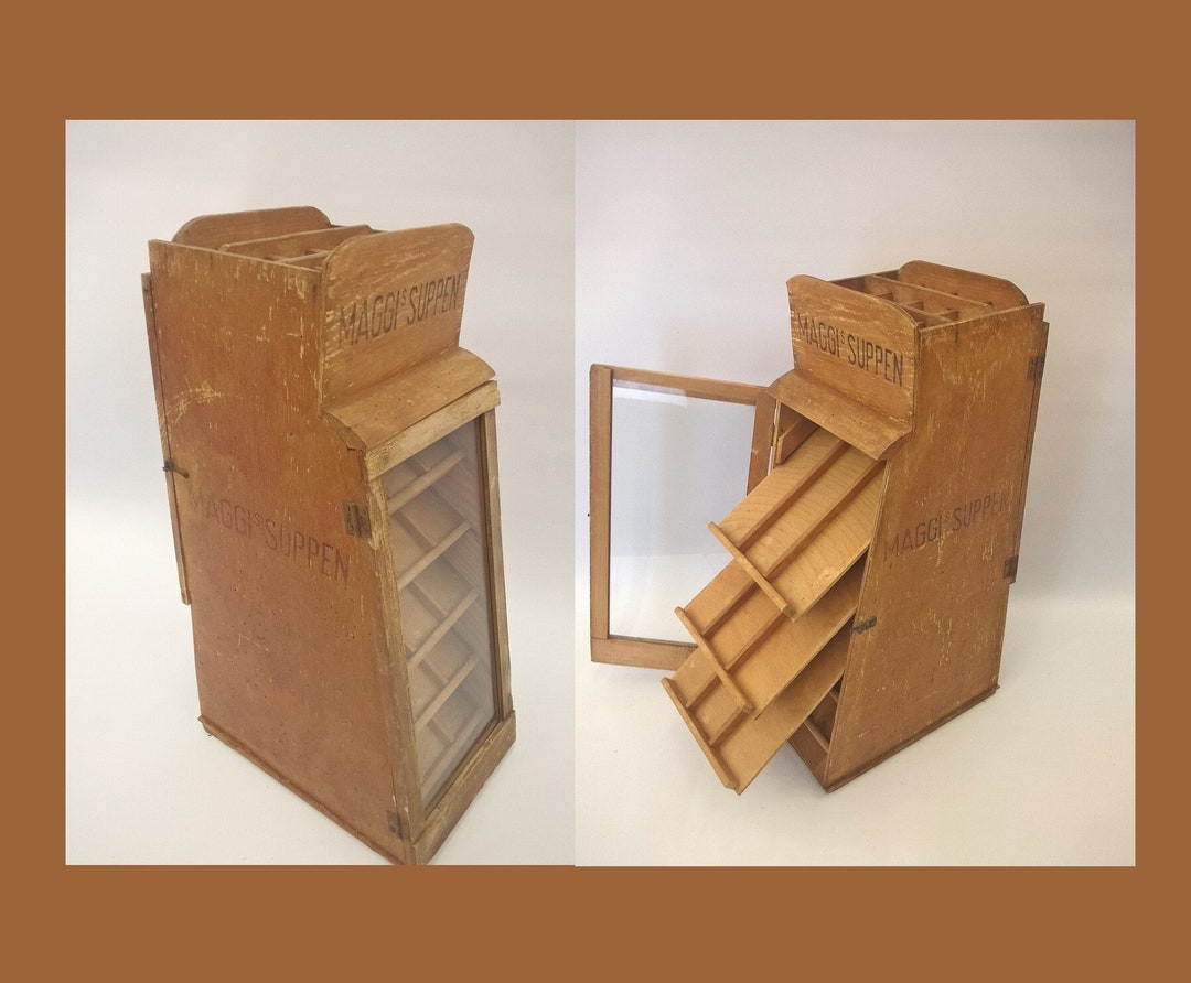 Shelf Made of Wood Maggi Sales Showcase Antique Merchant aunt Emma Live ...
