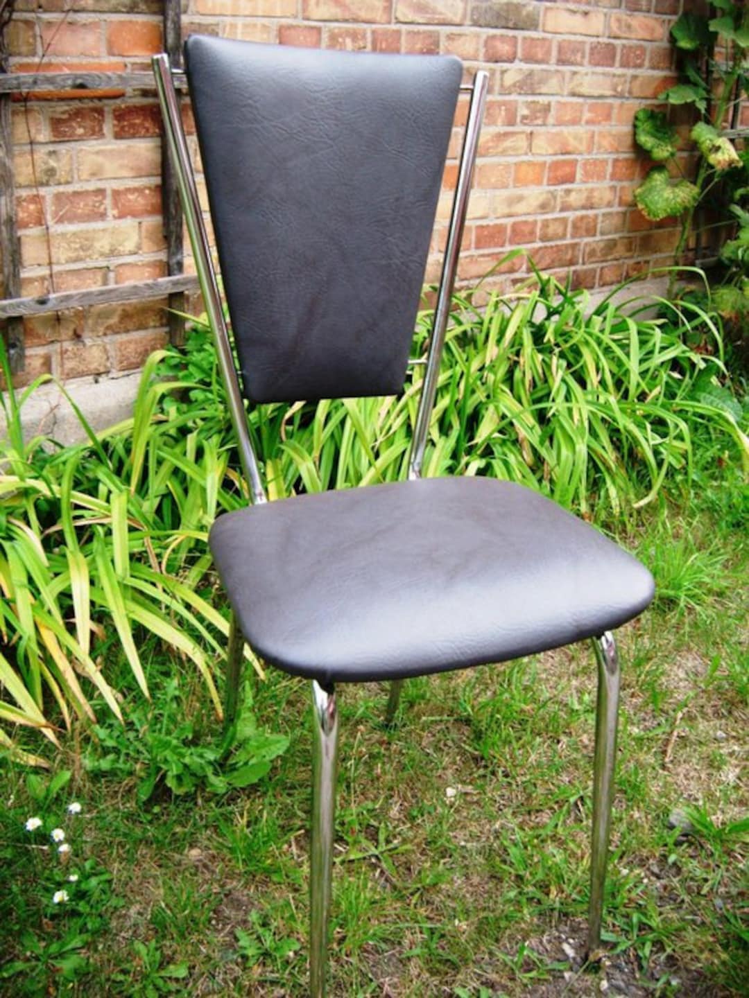 Chair Vintage Mid Century Tubular Steel Chair, 60ties, Vintage, Kitchen ...