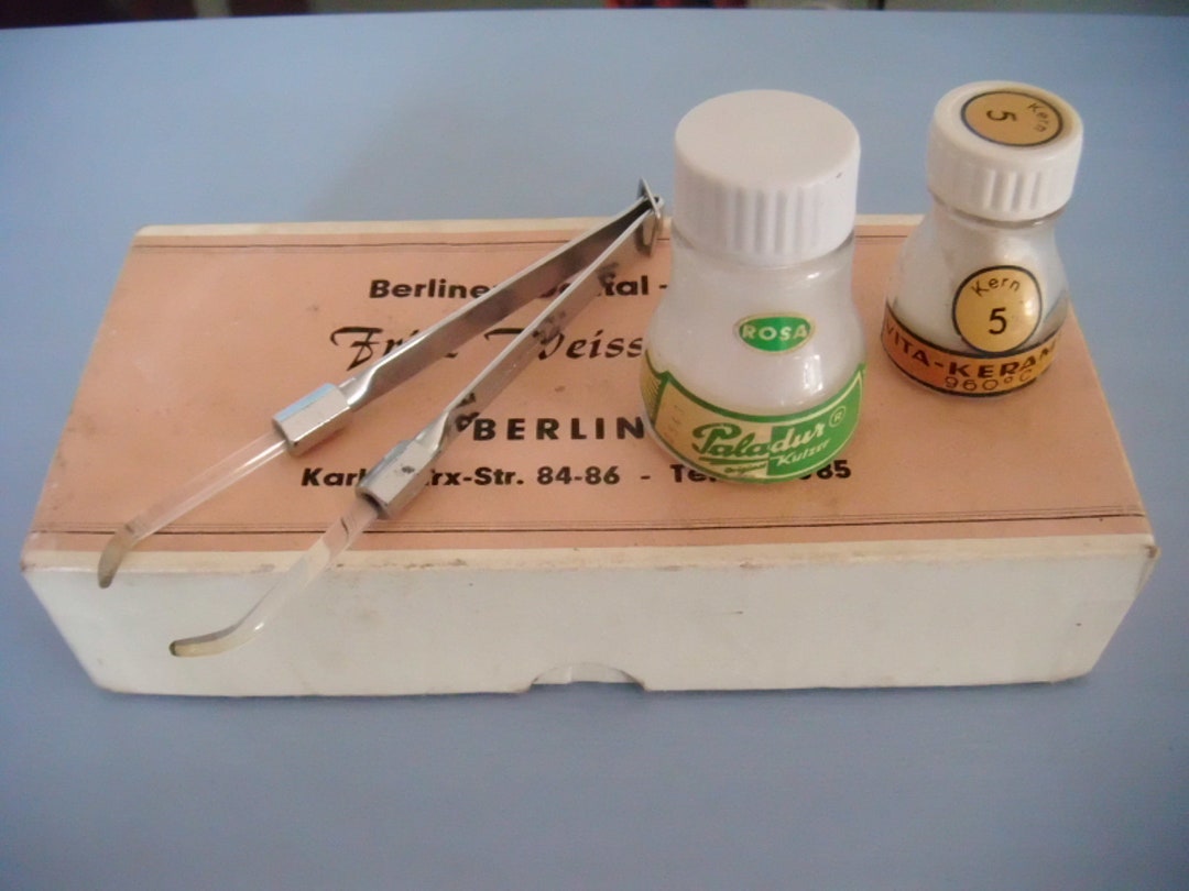 60s Dental Laboratory Utensils in a Cardboard Box *care for Her* Live ...