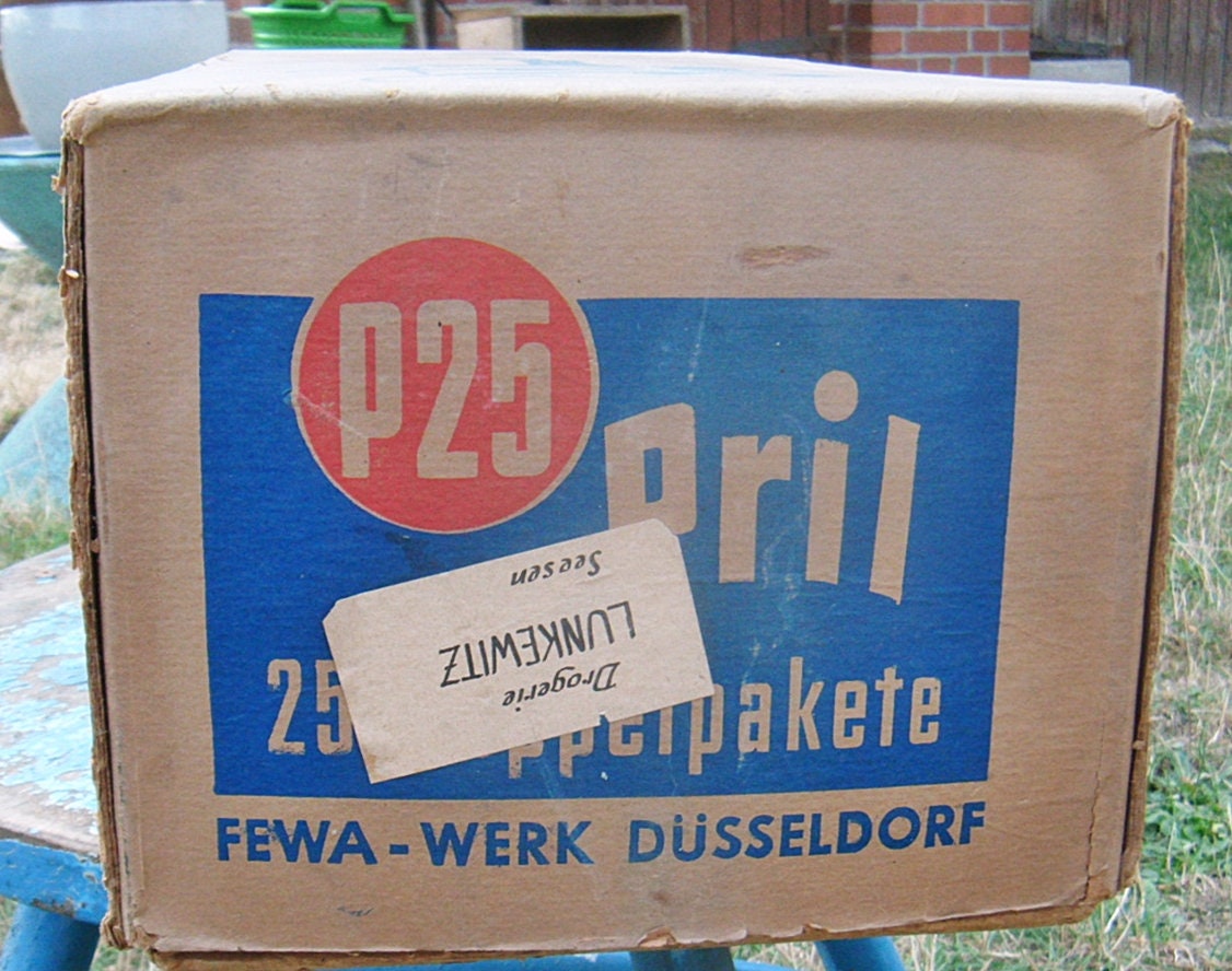 Advertising 50s Midcentury Advertising Cardboard prilblume Live Vintage ...