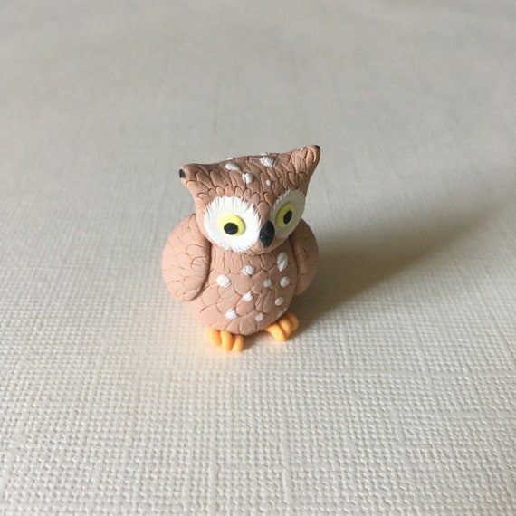 Cute Little Owl Sculpture Mini Owl Figurine Adorable Owl | Etsy