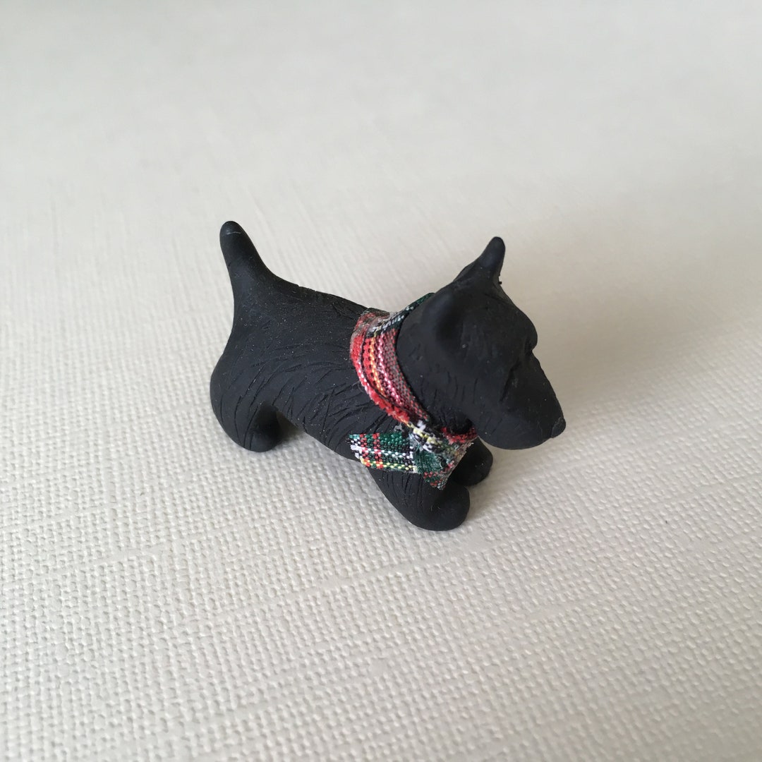 Mini Scottie Dog Figurine Cute Little Dog Small Dog - Etsy