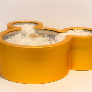 Mickey Mouse Boxes With Clear Lid, Keepsake Box, Gold Black Pink Cream ...