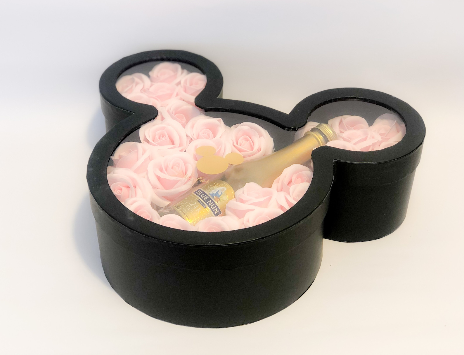 Set of Mickey Mouse Boxes With Clear Lid Keepsake box Gold | Etsy