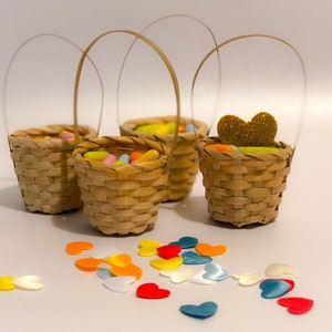 Natural Miniature Straw Baskets, Mini Wicker Baskets, Small Rustic ...