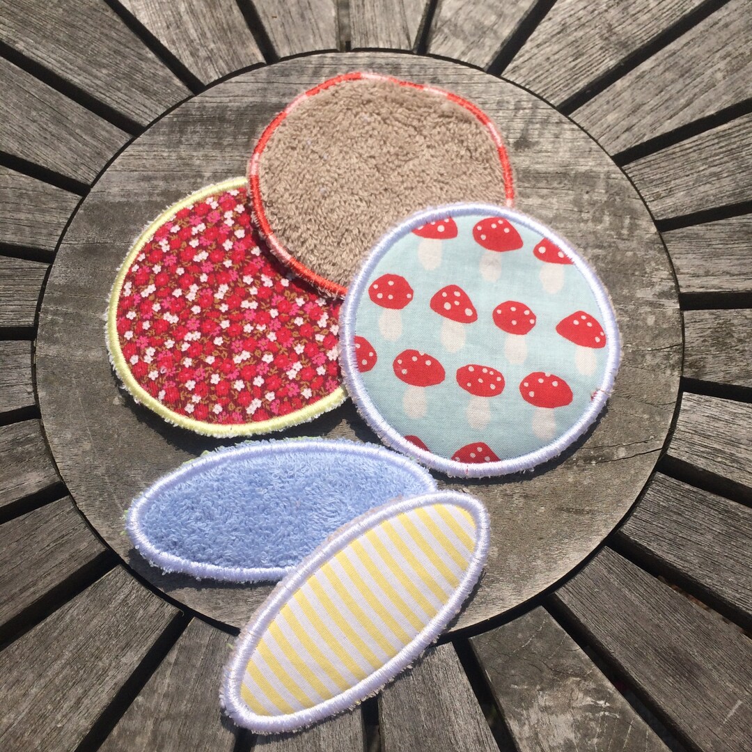 Make-up Removal Pad Round & Oval Embroidery File ITH 10 X 10 Cm Wash ...