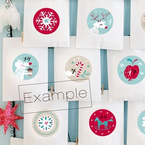 24 Advent Calendar Numbers KIDS - Etsy