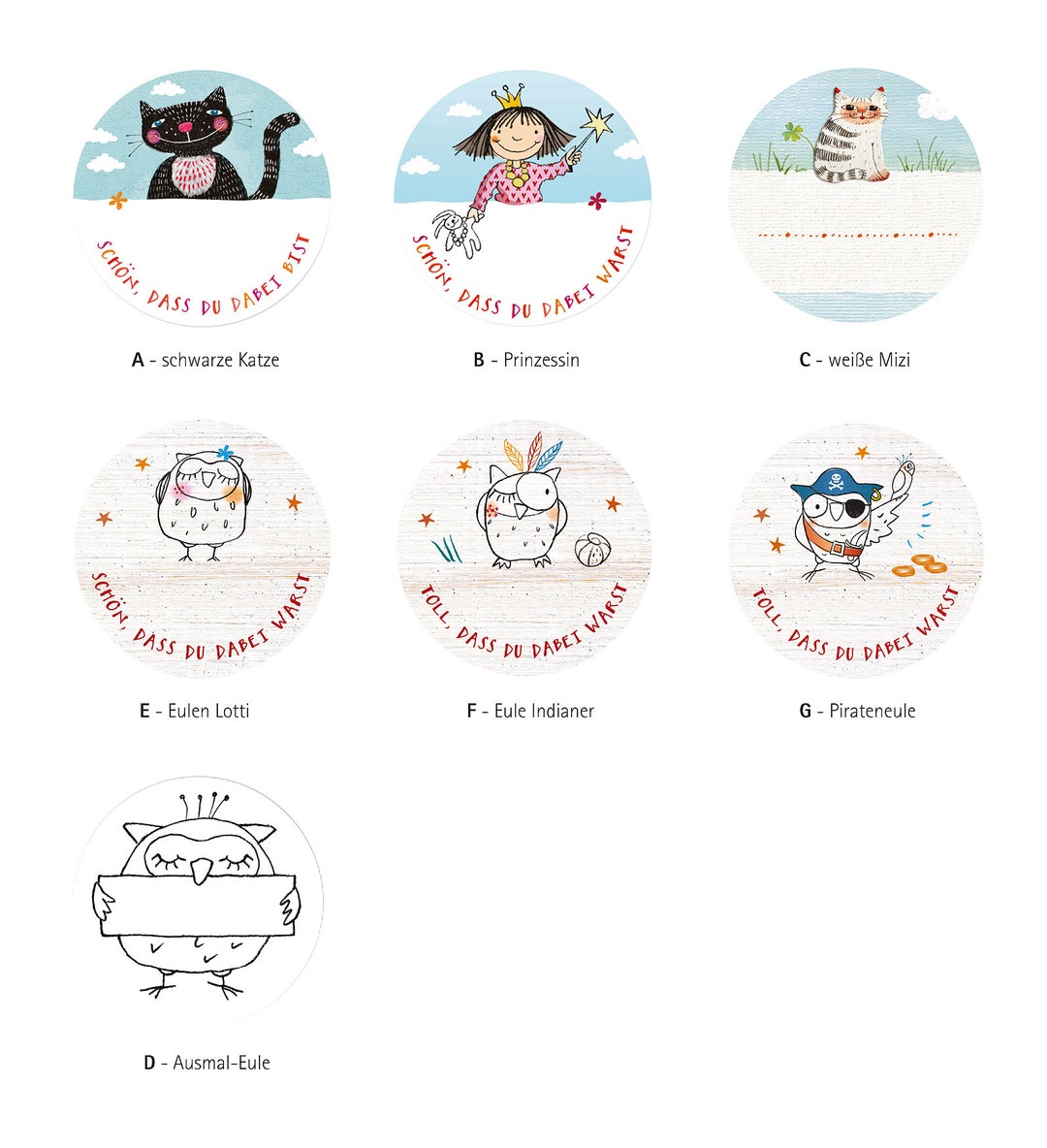 STICKERS for guest gifts children's birthday gift bags - Etsy España