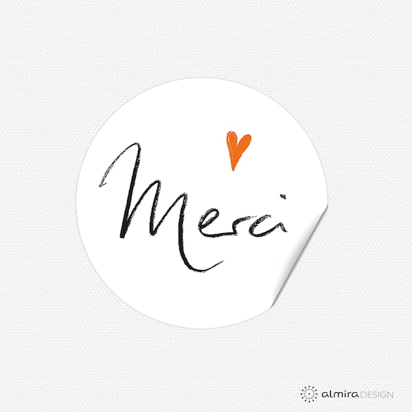 Merci Stickers - Etsy