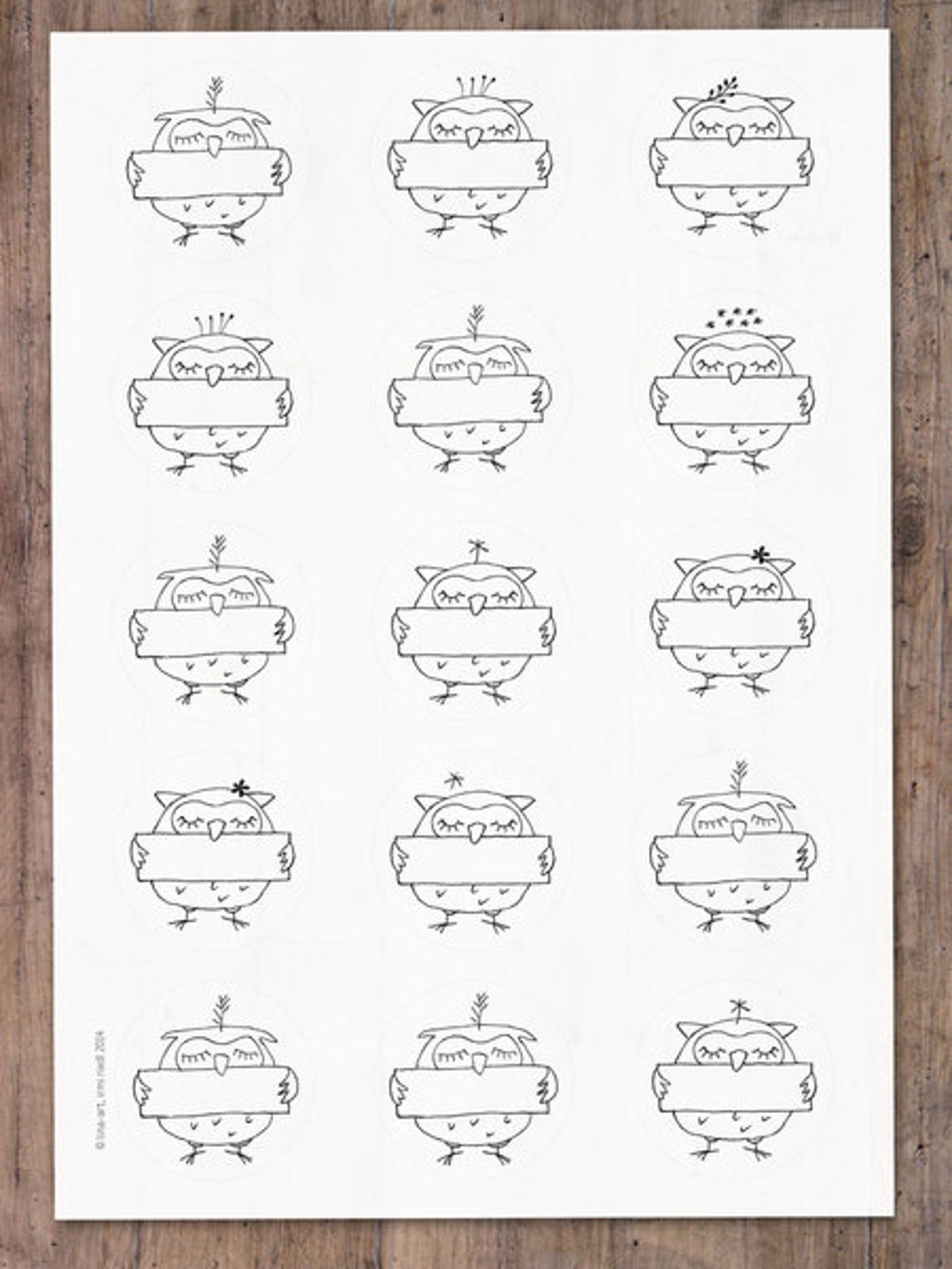 15 Aufkleber Sticker Etiketten zum ausmalen und beschriften - Etsy.de