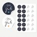 24 Stickers ALLES GUTE White and Chalkboard Look Stickers Gift Stickers ...