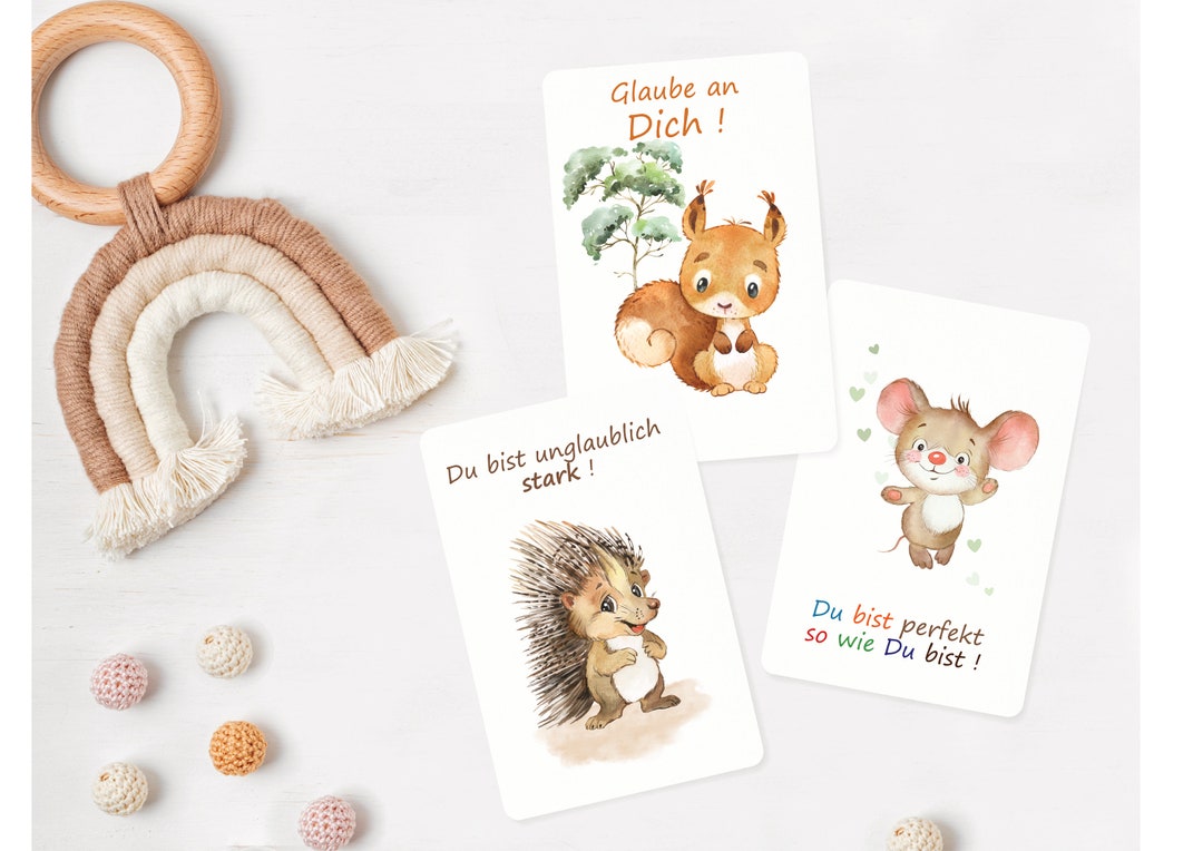 Affirmation Cards for Children, Emotional Cards, Encouragement Cards ...