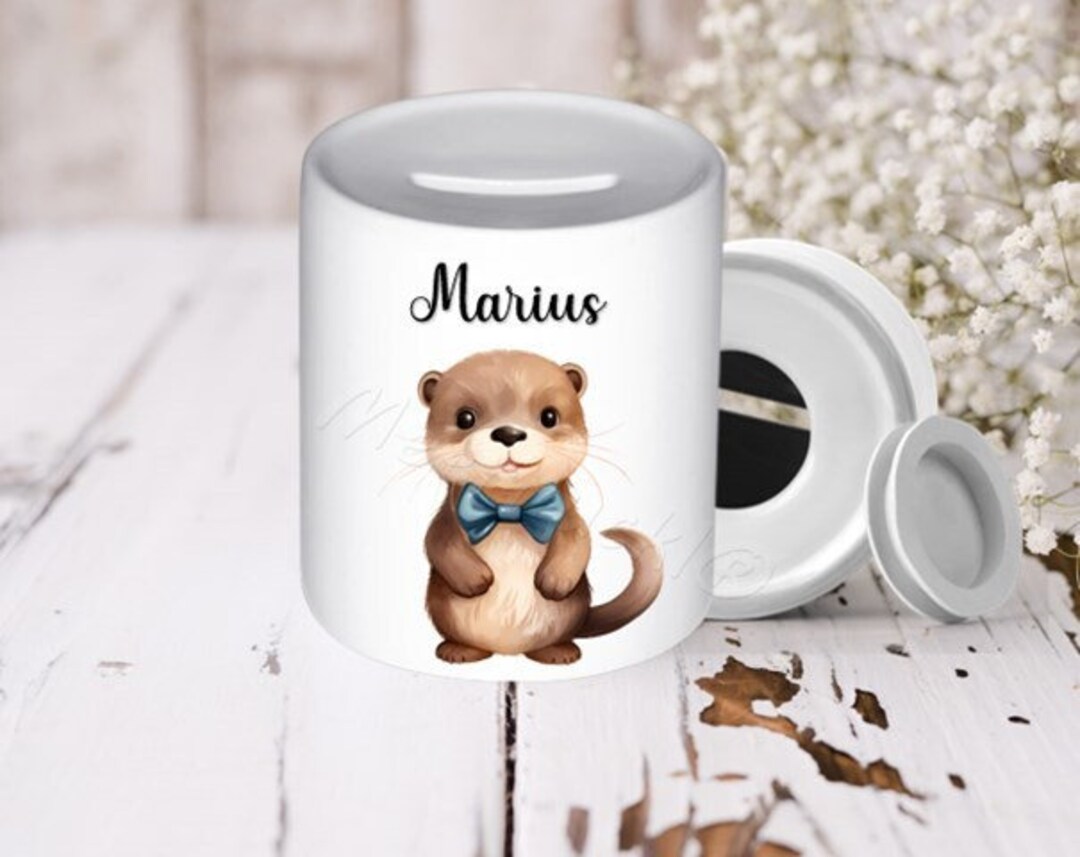 Money Box With Name, Personalized Money Box Name, Animals, Money Box ...