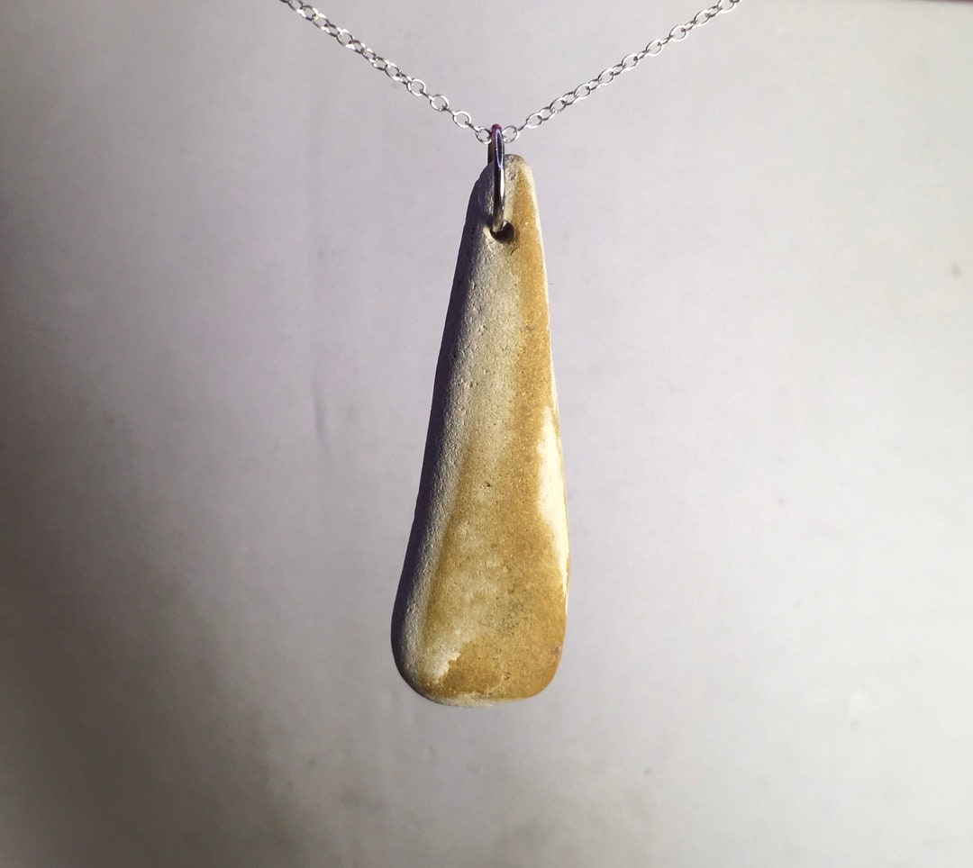 Beautiful. Surf Tumbled Rare Petrified Wood Pendant Collected From ...