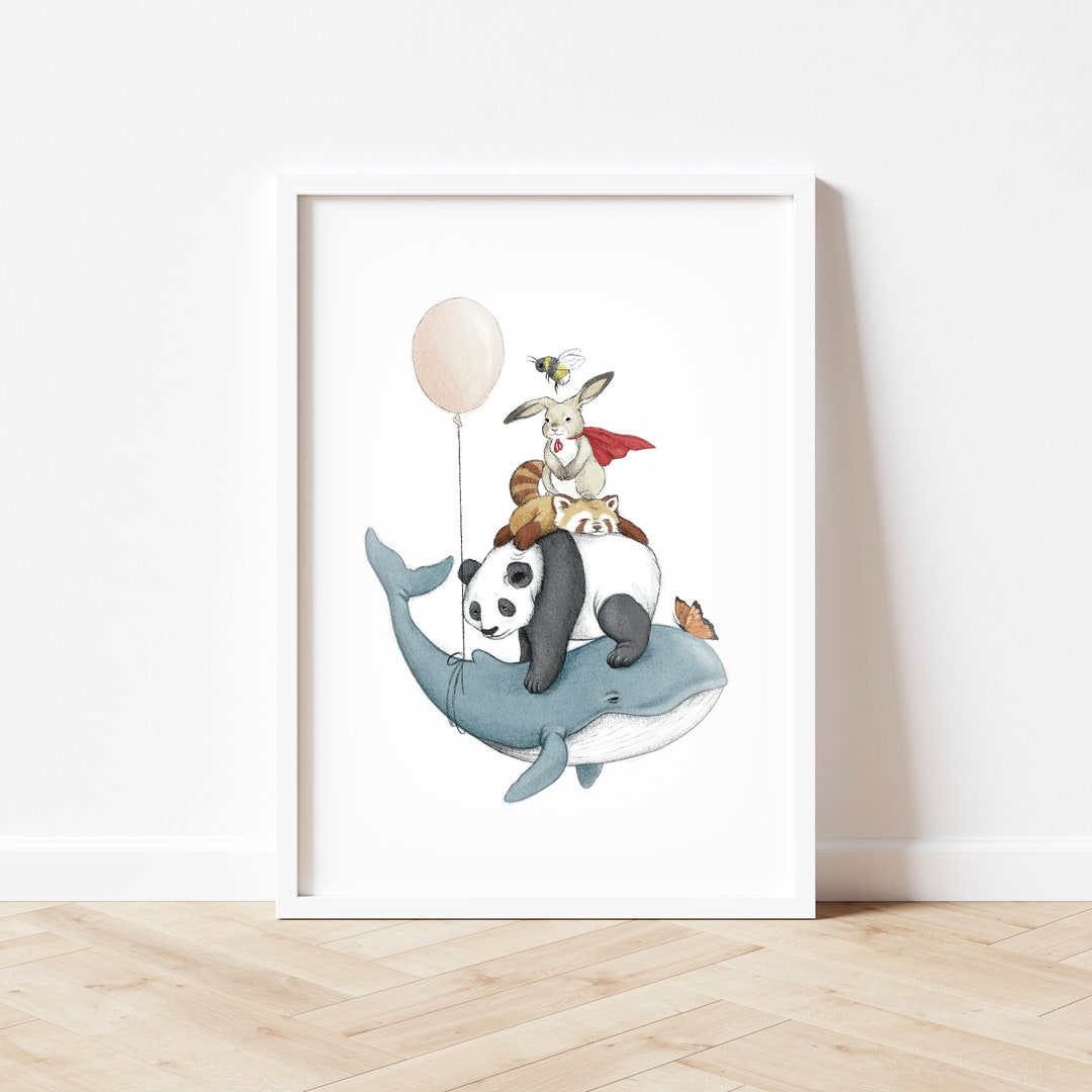 ANIMAL PYRAMID POSTER for Little Ones 50x70cm 30x40cm A2 A4 Nursery ...