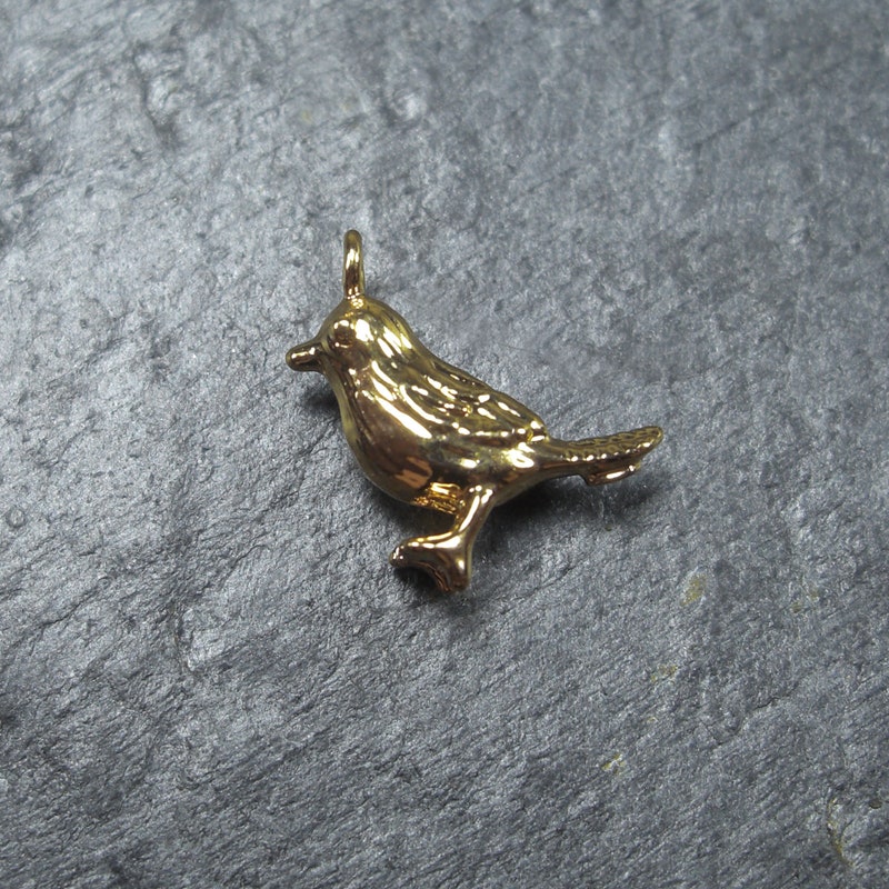 Gold Bird Pendant - Etsy