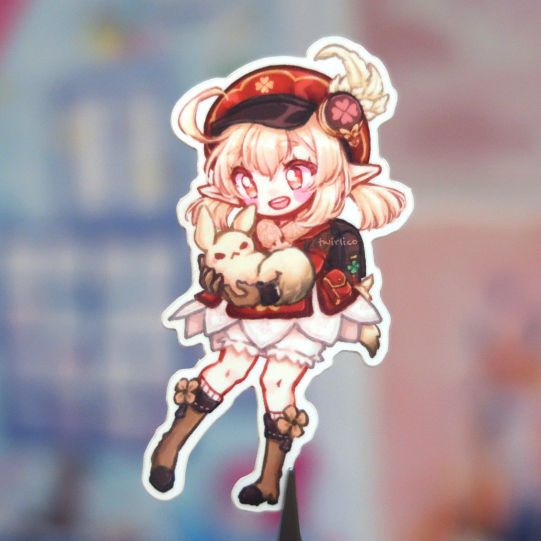 Glossy Vinyl Sticker - Chibi Klee - Etsy