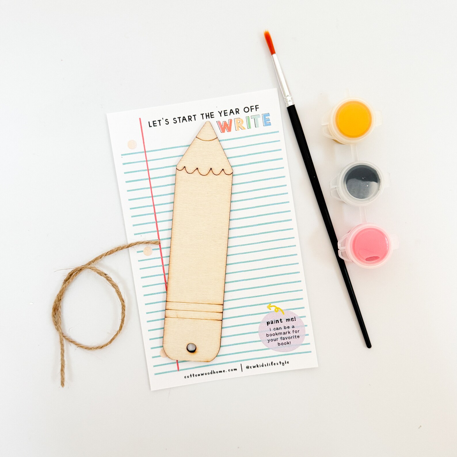 DIY Kids Back to School Paint Party Favor | Diy Paint Your Own Bookmark ...