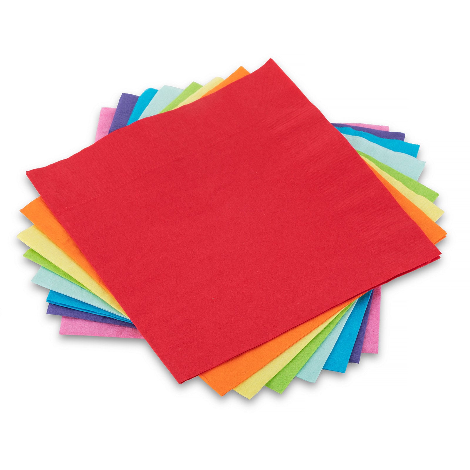 Rainbow Party Napkins | Multicolor Lunch Napkin Set - Etsy