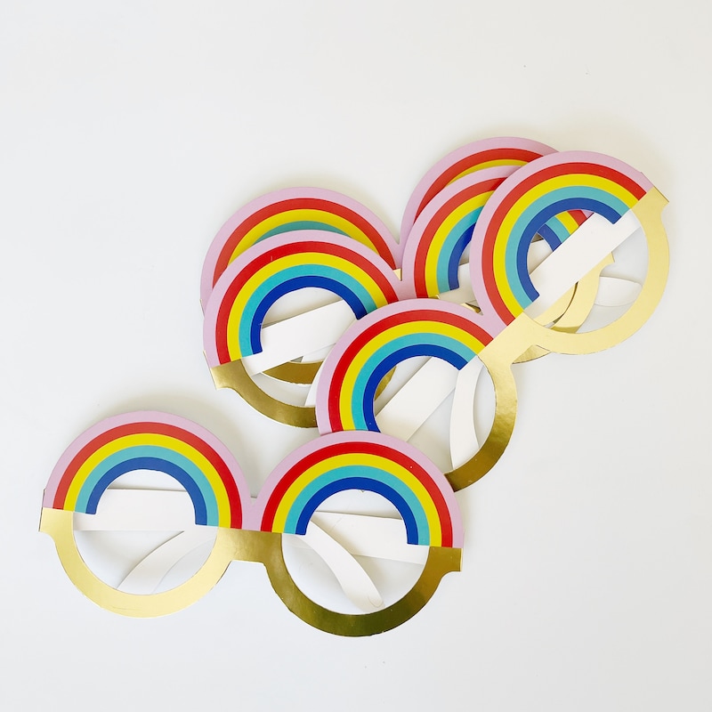 Rainbow Glasses - Etsy
