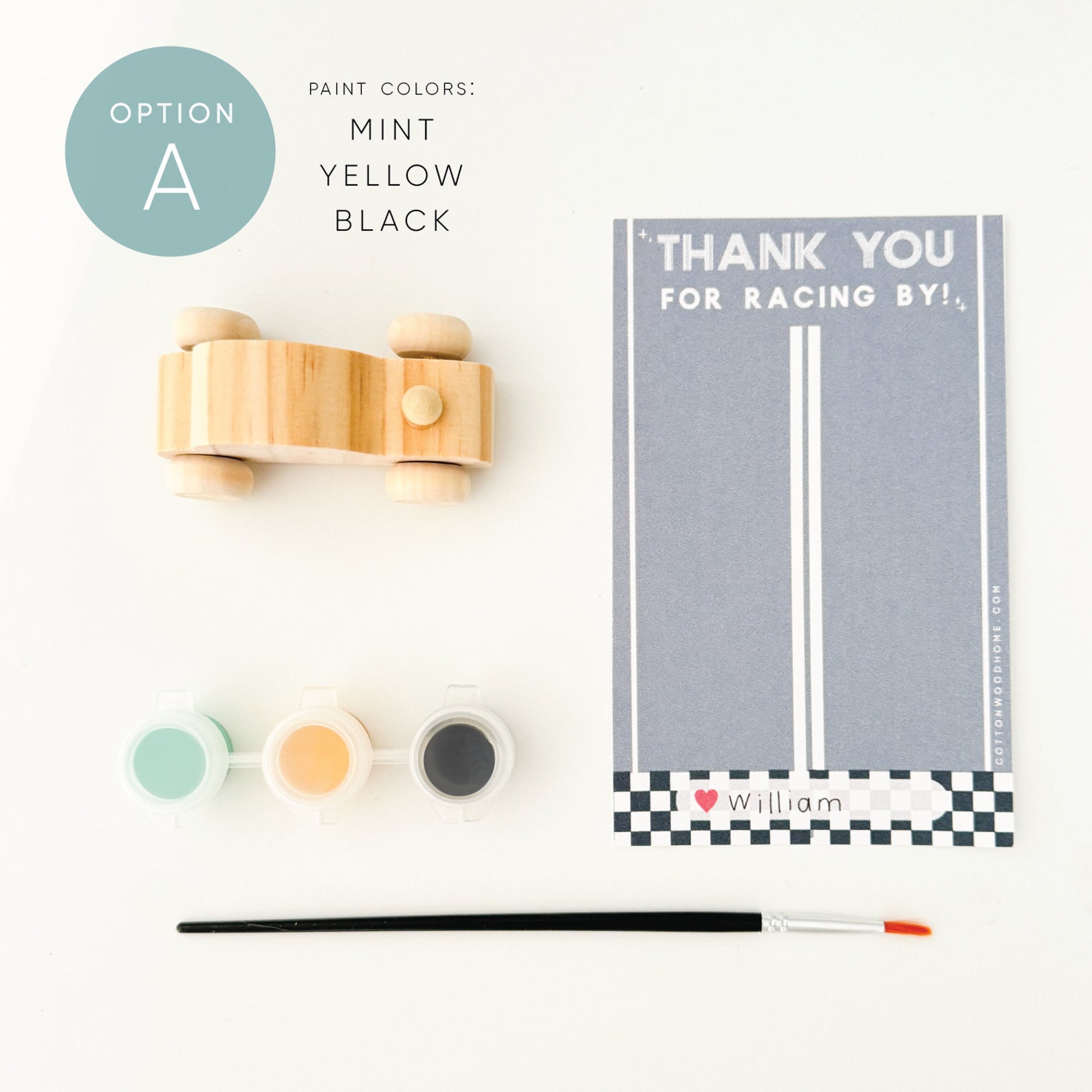 DIY Kids Car Theme Paint Party Favor | Racecar Theme Party Favor | Two ...