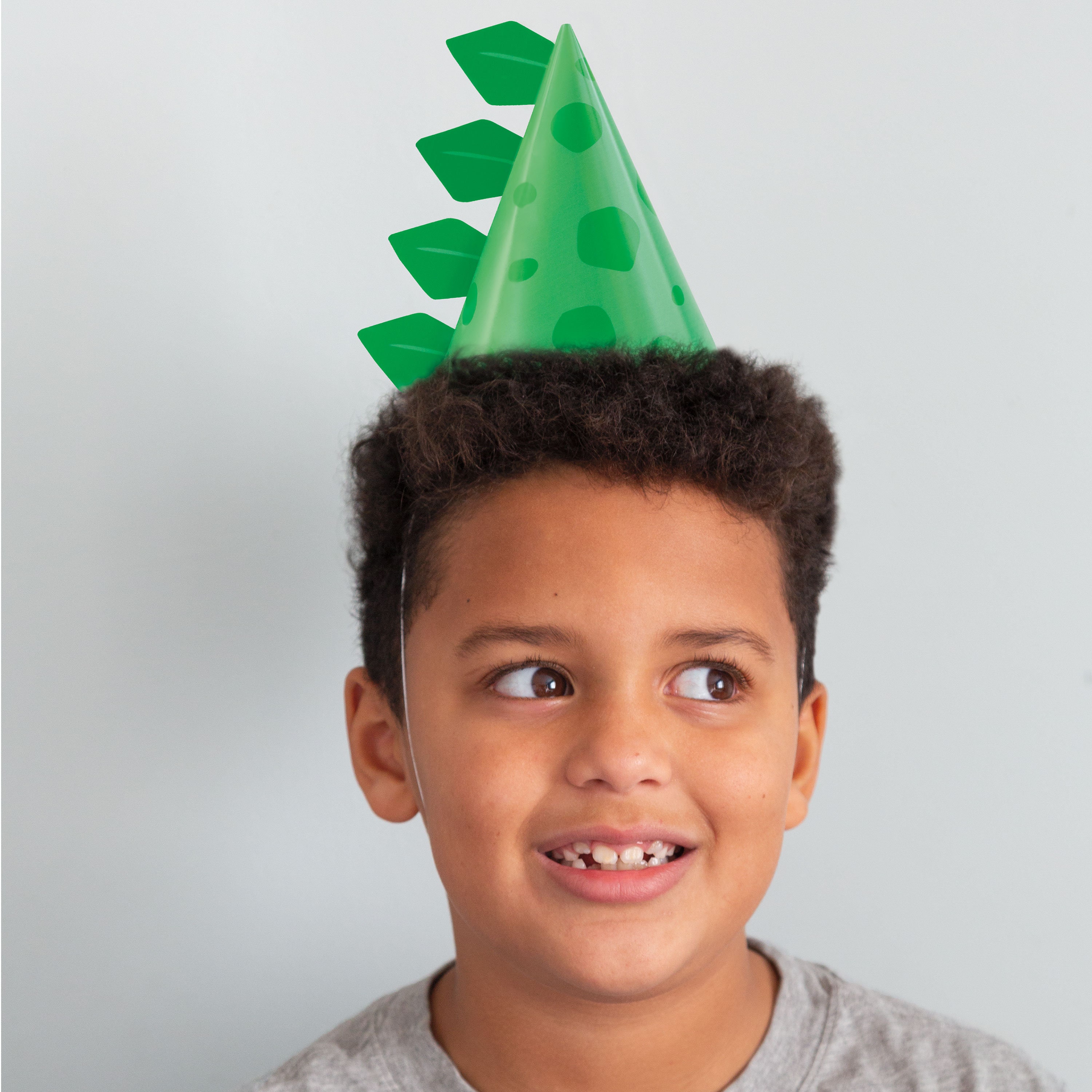 Green Dino Party Hat Dinosaur Theme Kids Birthday Party - Etsy