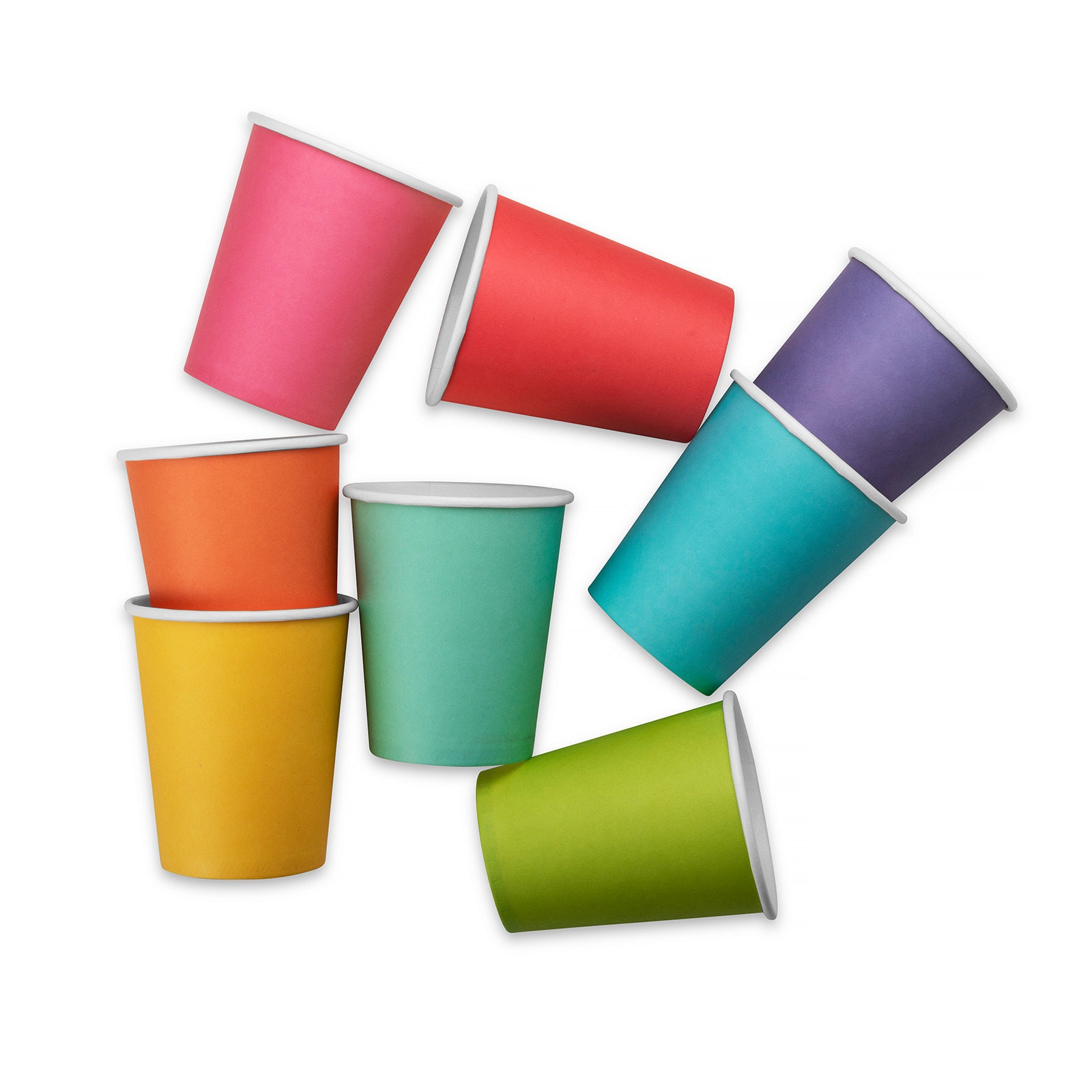 Rainbow Art Party Paper Cups Multicolor Assorted Cup Pack - Etsy