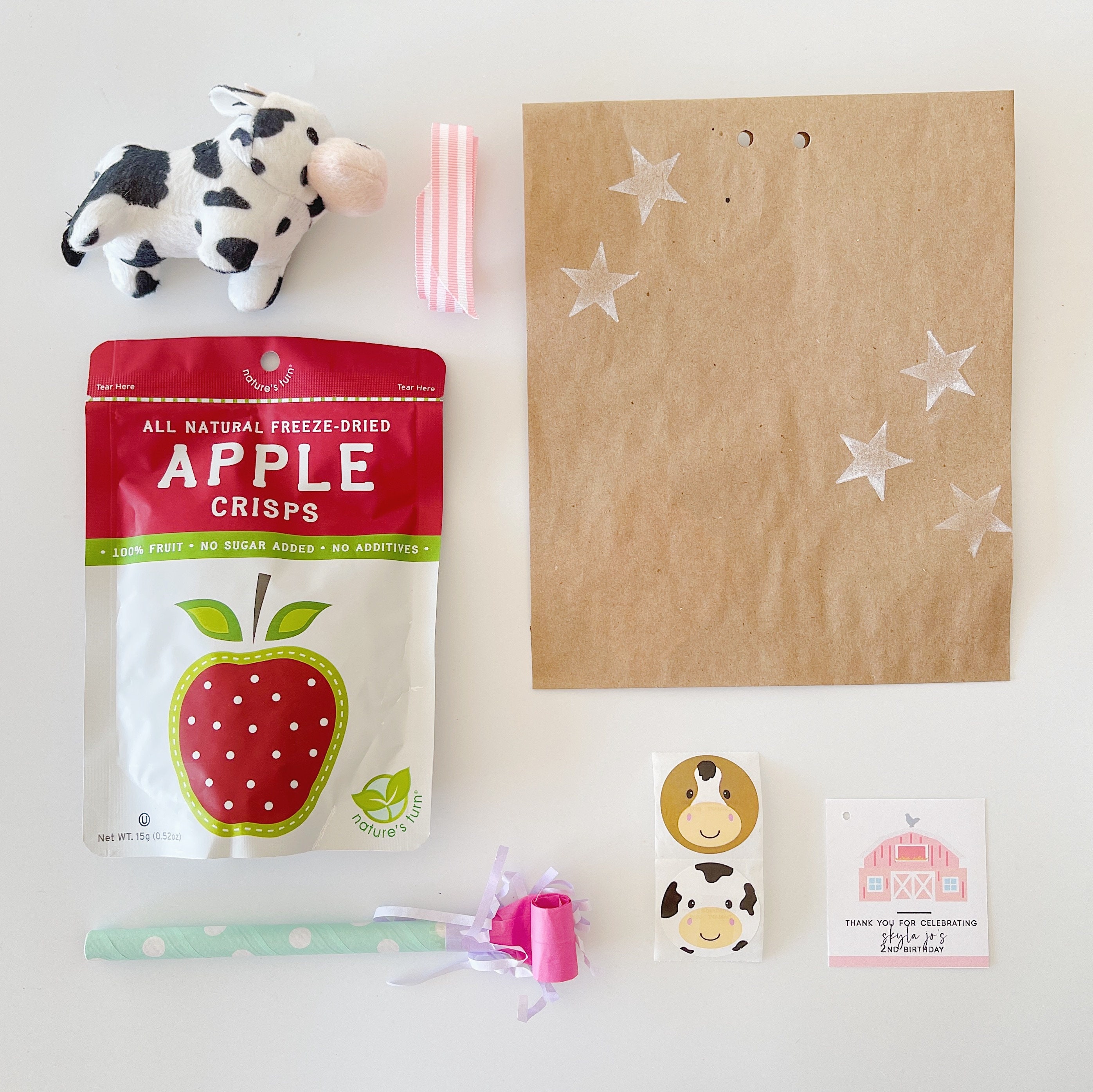 Pink Farm Theme Kids Party Favor Farm Animal Kids Birthday | Etsy