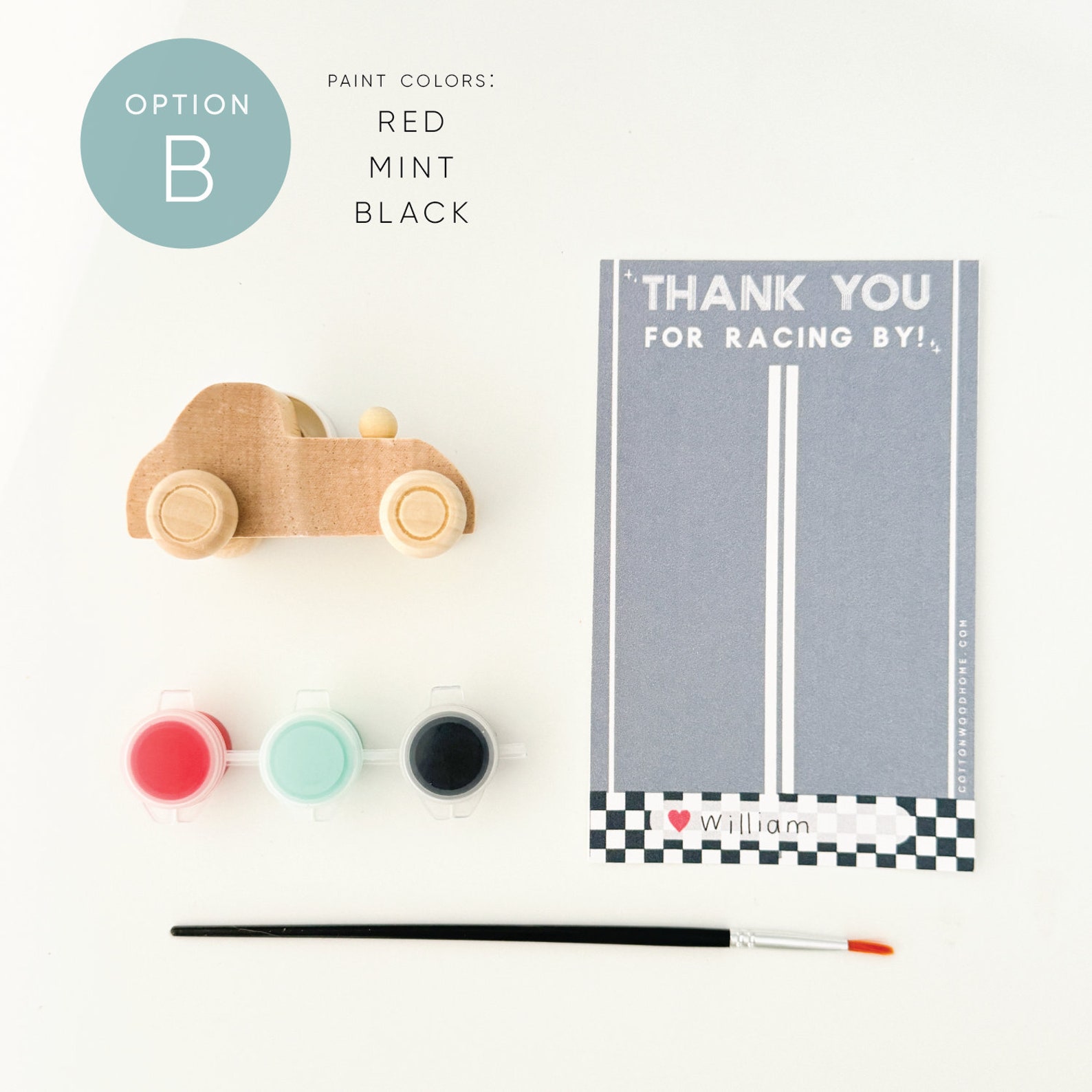 DIY Kids Car Theme Paint Party Favor Racecar Theme Party Favor Two Fast ...