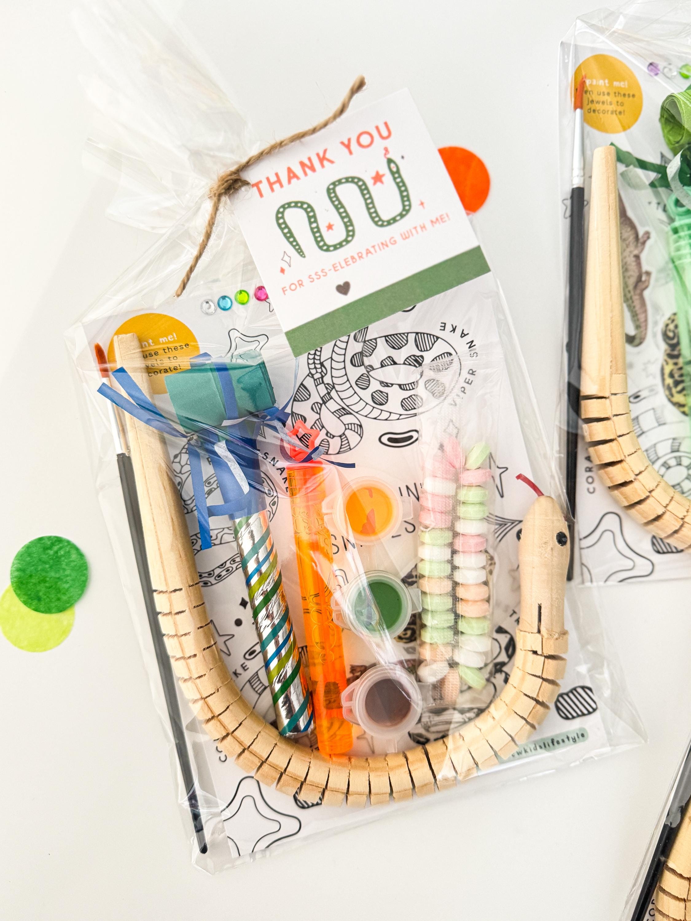 Snake Painting Party Favor Bag | Kids Reptile Birthday Party ...