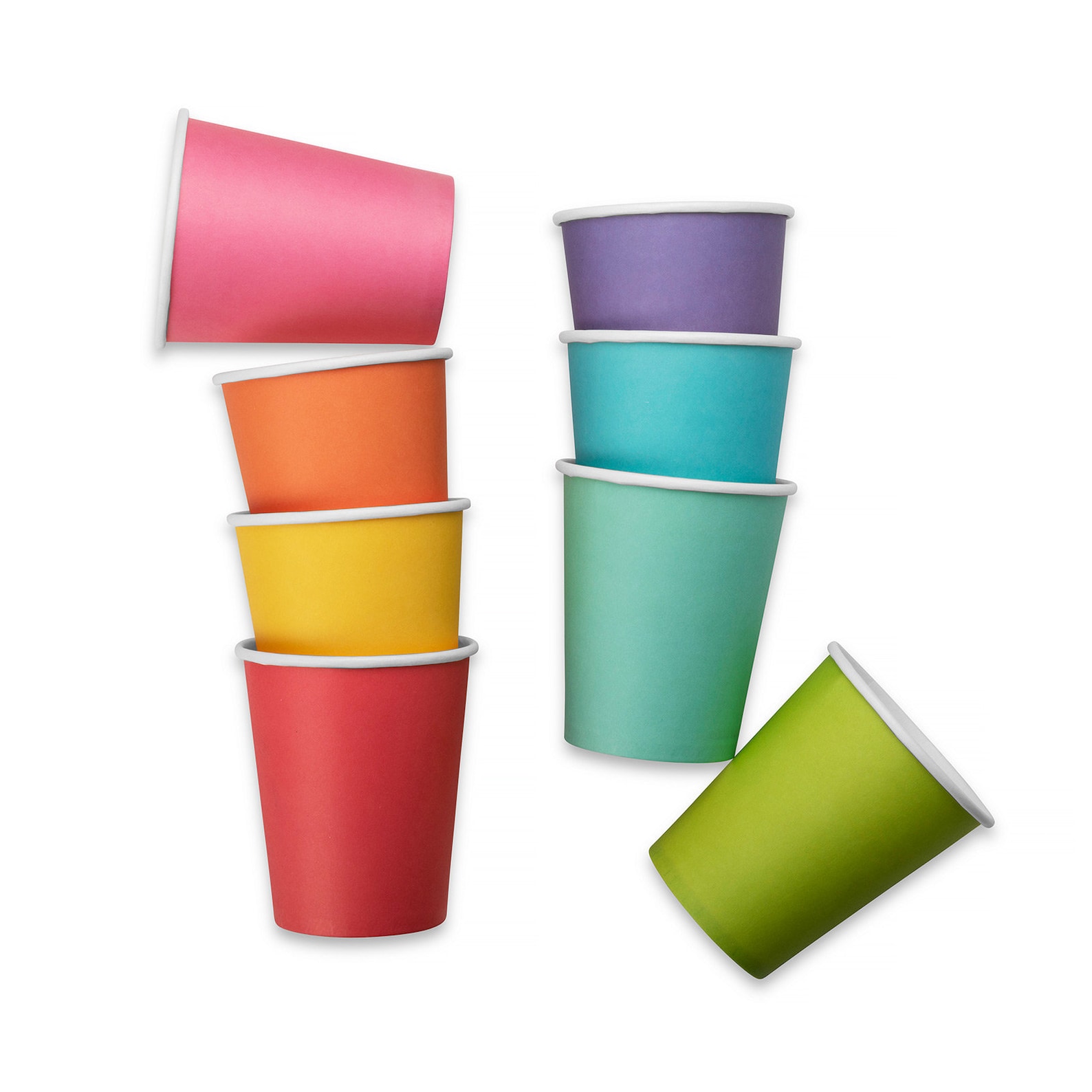 Rainbow Art Party Paper Cups Multicolor Assorted Cup Pack - Etsy