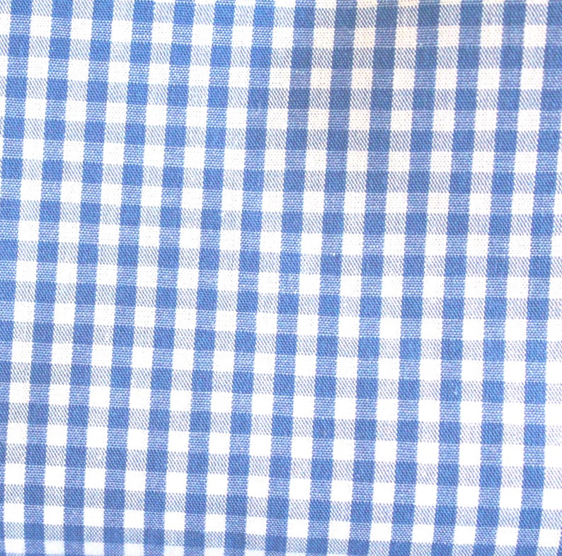 Cotton Fabric Ökotex Sky Blue Small-checkered checkered Box - Etsy