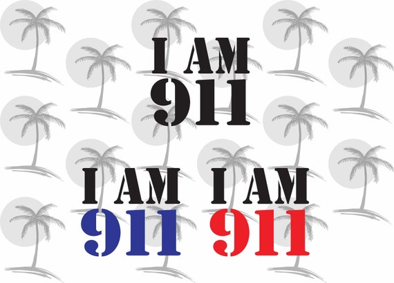 I AM 911 Digital SVG and PNG for Vinyl | Etsy