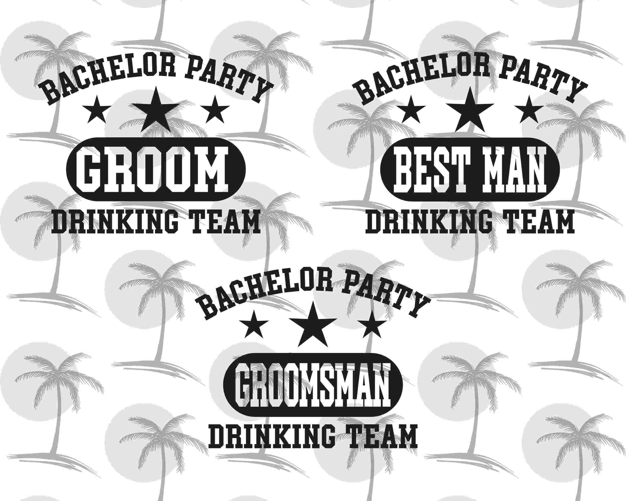 Bachelor Party Drinking Team Digital SVG and PNG for Vinyl | Etsy