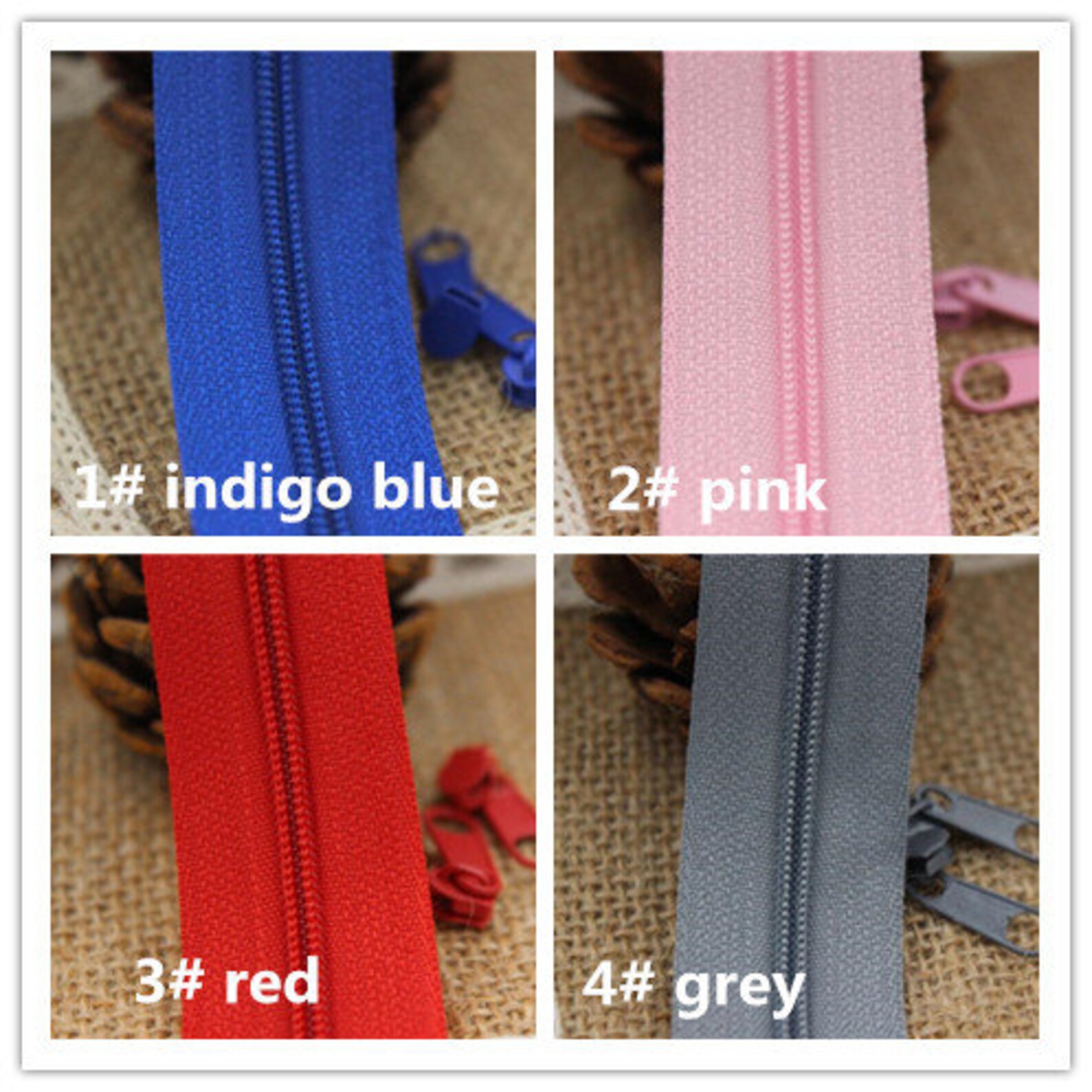 Zipper Number 3 Endless Each Meter Offer 5 Pcs Zips Color - Etsy
