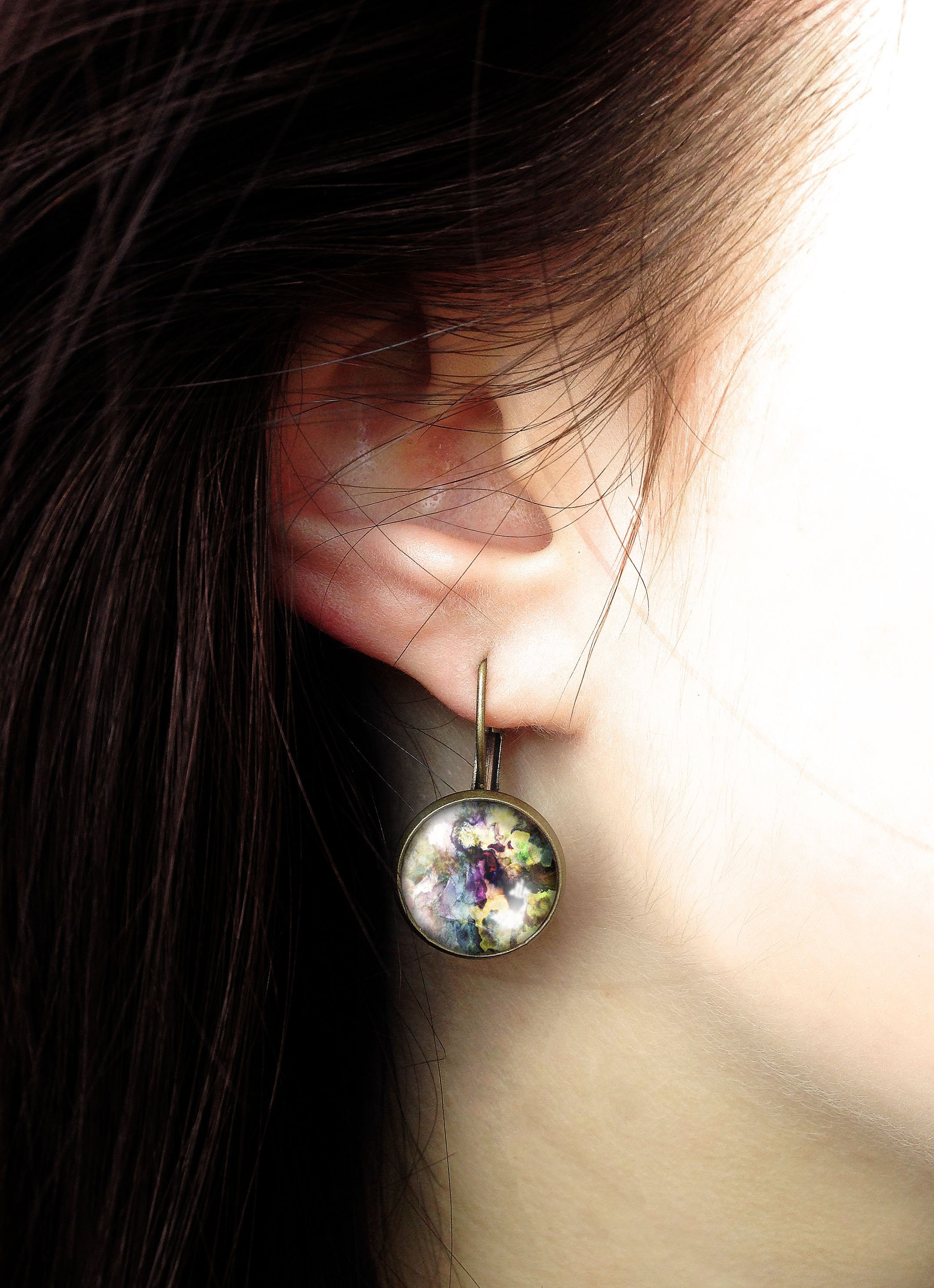 Colorful Fantasy Earrings, 0446ERB - Etsy UK