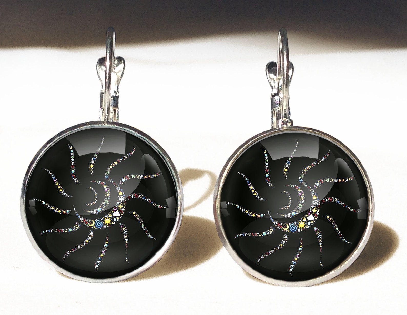 Stained Glass Sun Locket 0830LPOS - Etsy