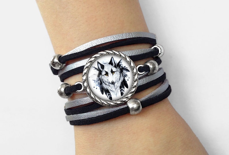 Wolf Bracelet 0968 - Etsy