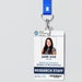 Research Company Staff Employee ID Badge Card - Etsy