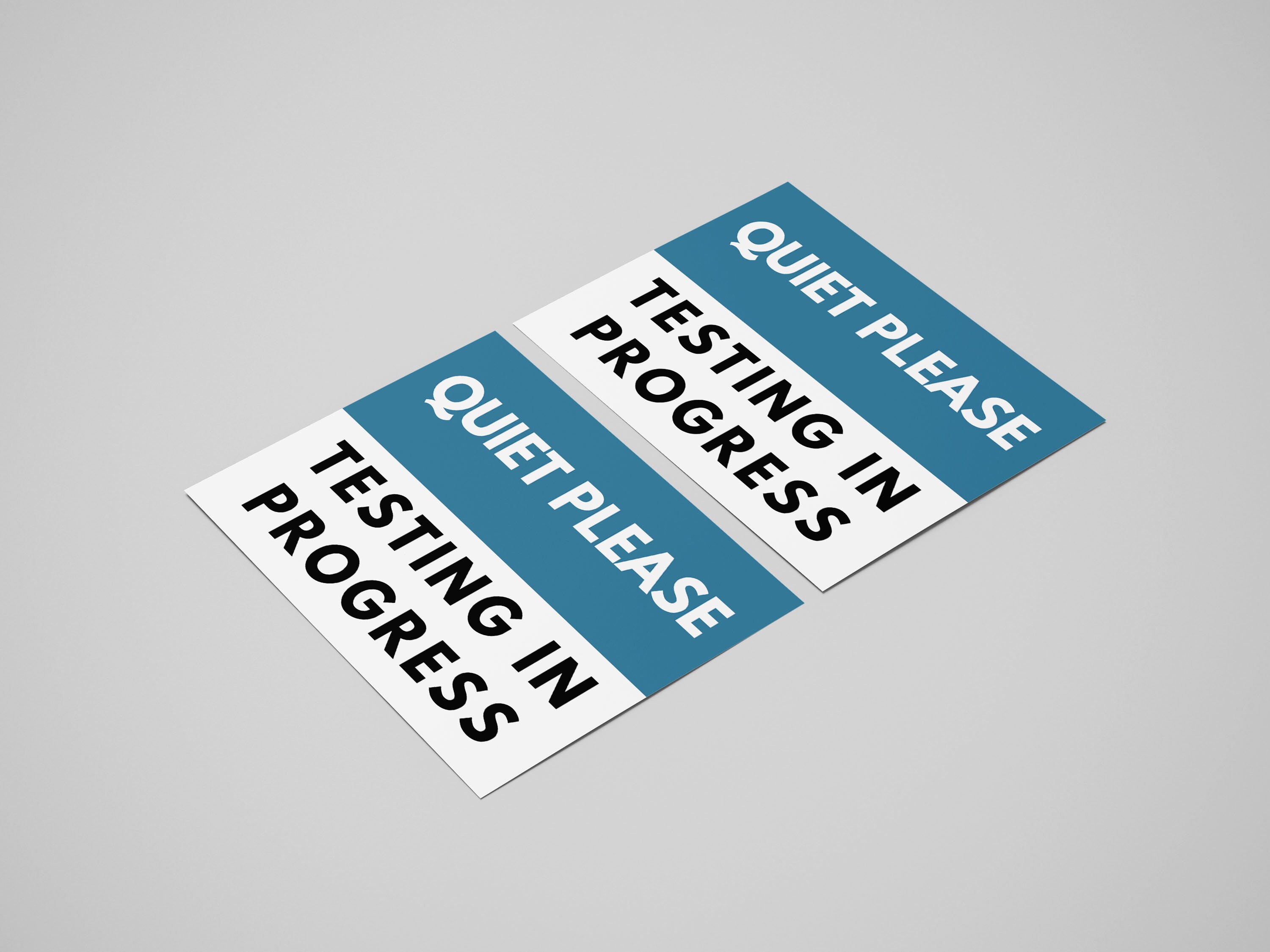 QUIET PLEASE Sign, Lab Sign, Quiet Testing in Progress Printable Sign ...