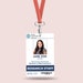 Research Company Staff Employee ID Badge Card - Etsy