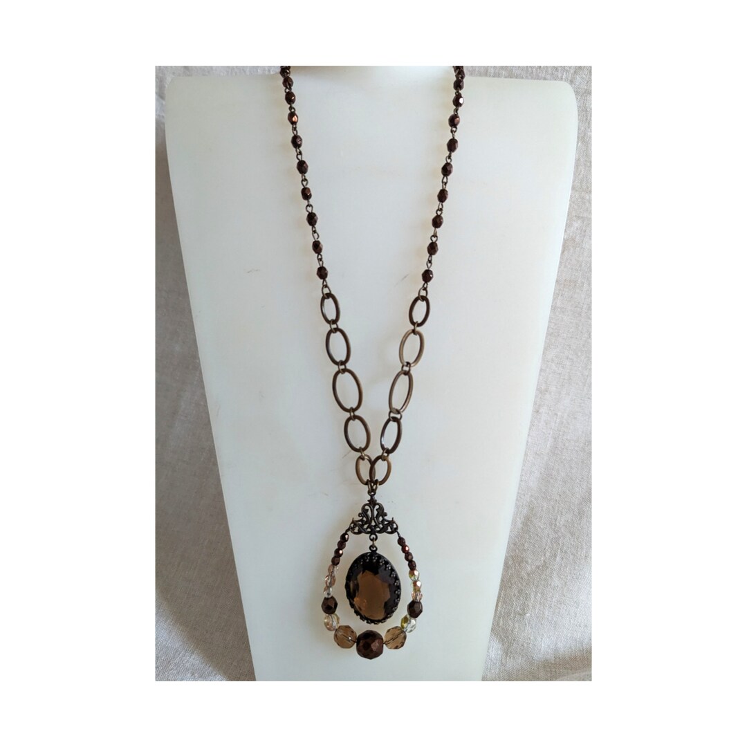 Vintage Y2K Pendant Necklace - Etsy