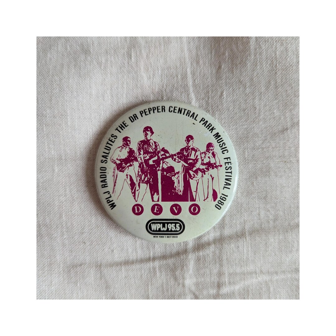 Vintage WPLJ Radio Devo 1980 Concert Pin - Etsy