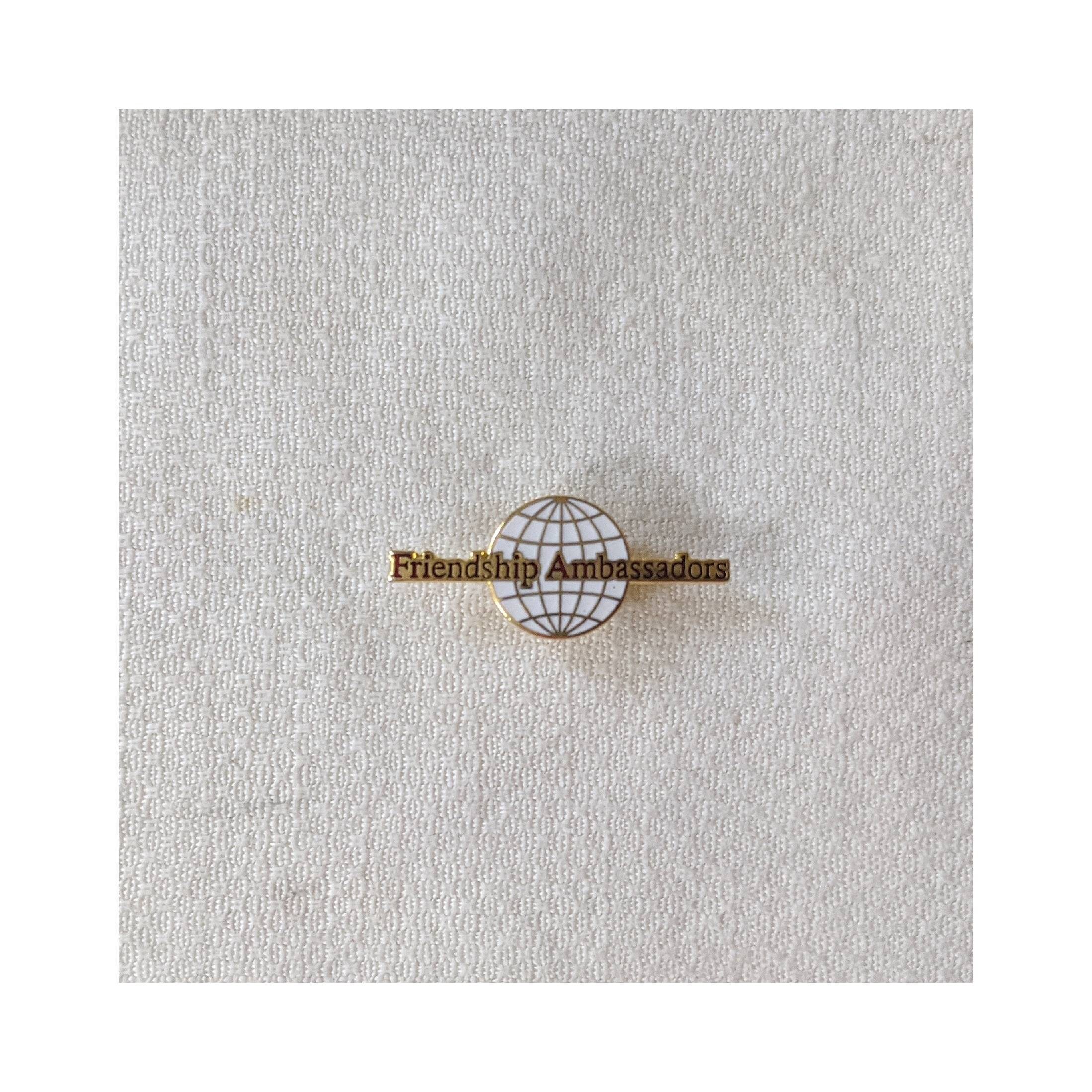 Vintage Enamel Pinback Pin - Etsy