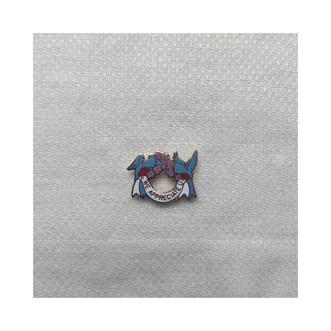 Vintage Enamel Pinback Pin - Etsy