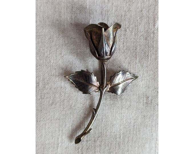 Vintage Rose Brooch // Pin - Etsy