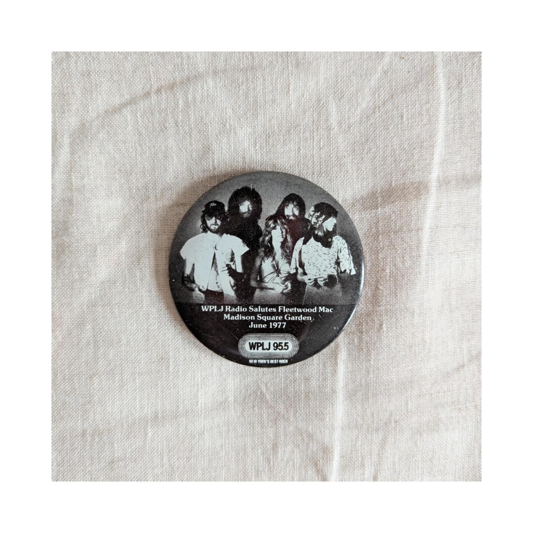 Vintage WPLJ Fleetwood Mac 1977 Concert Pin - Etsy